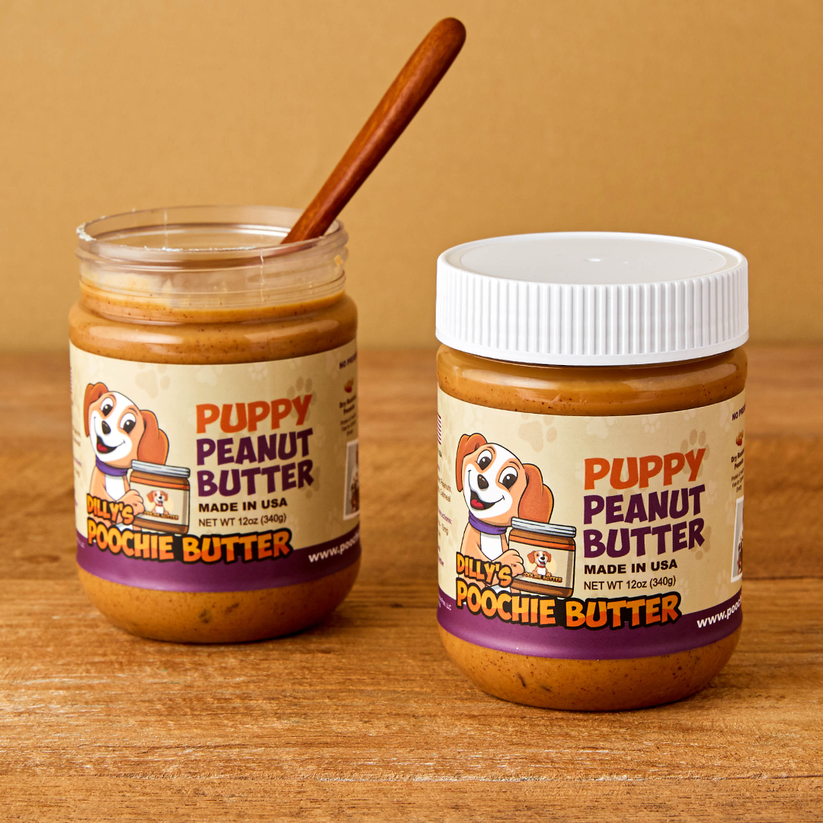 Poochie Butter | 12oz Puppy Peanut Butter | All Natural, No Preservatives