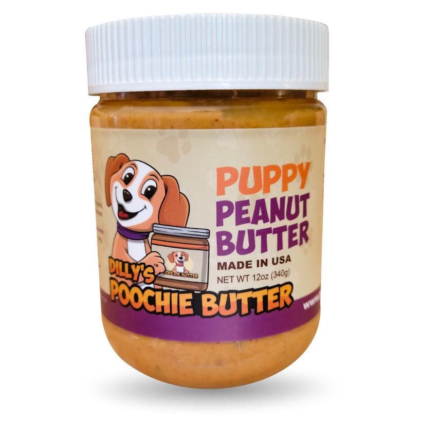 Poochie Butter | 12oz Puppy Peanut Butter | All Natural, No Preservatives